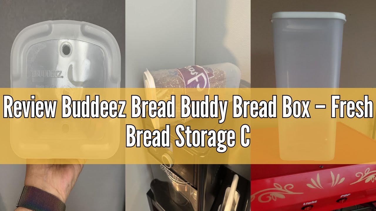 Review Buddeez Bread Buddy Bread Box – Fresh Bread Storage Container ...