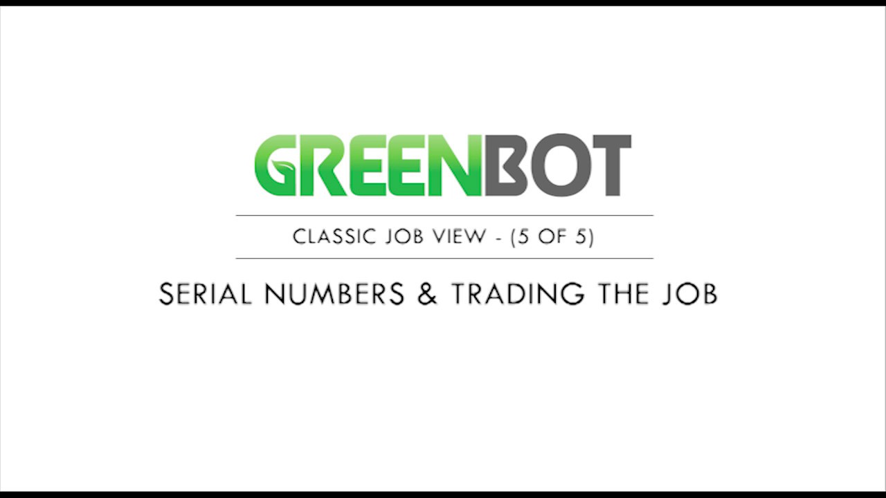 GreenBot Portal - Uploading Serial Photos And Trading (5 of 5) - YouTube