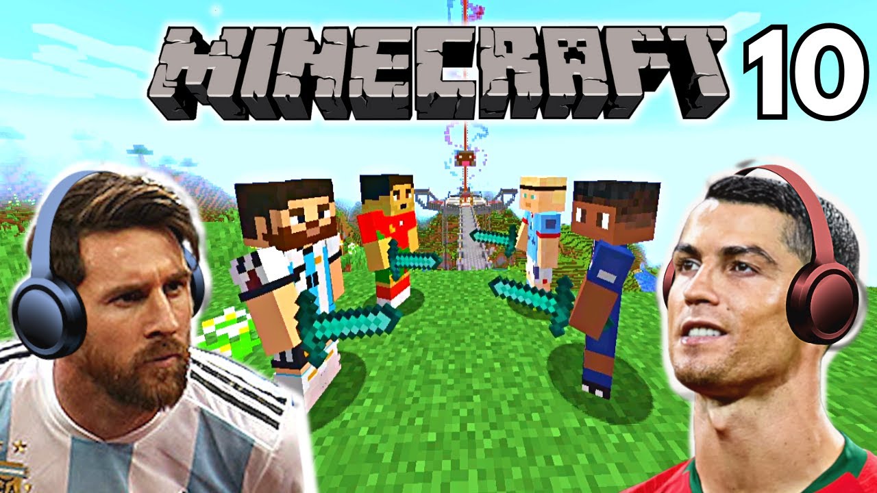 Messi & Ronaldo play MINECRAFT - The Generational War! - YouTube