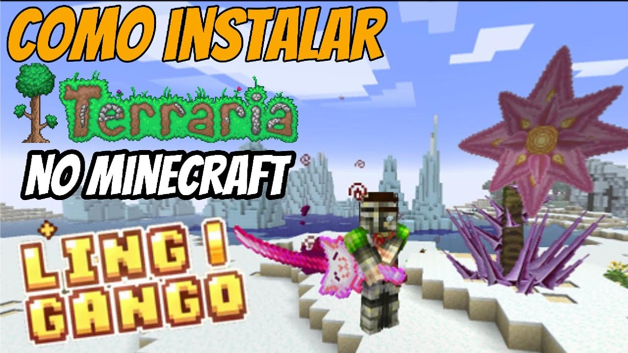 Como instalar Modpack Linggango terraria no minecraft - YouTube