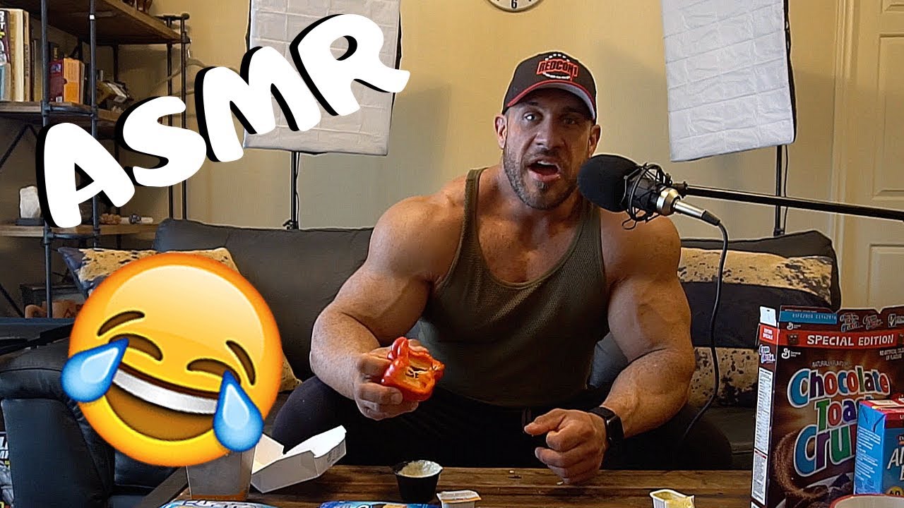 Bodybuilder does ASMR - YouTube