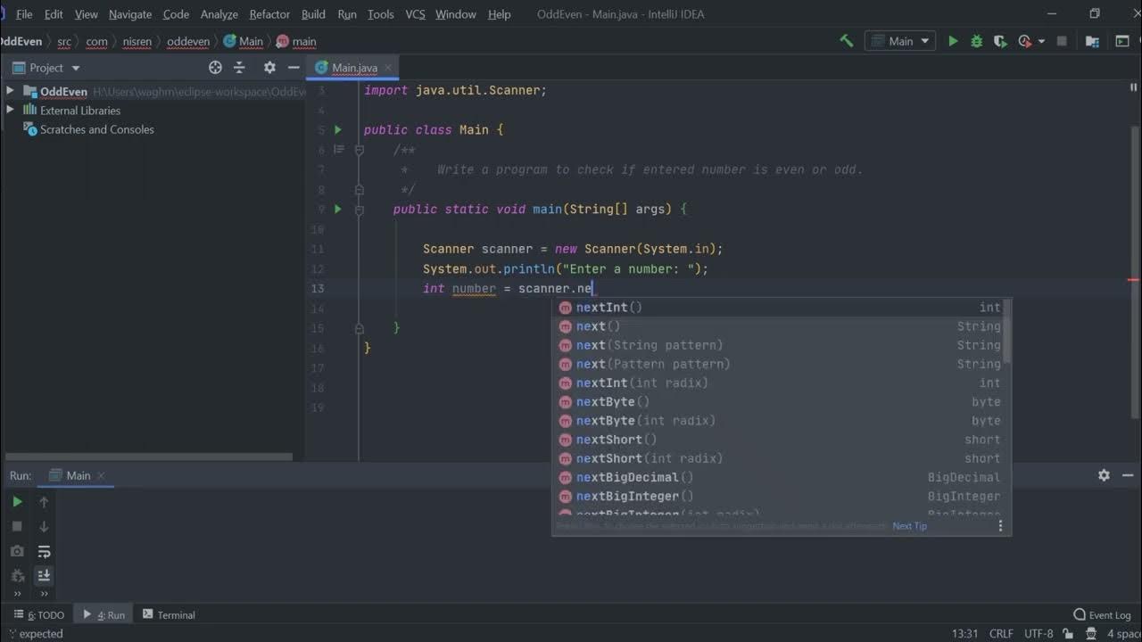 Odd Even Program Java | Program for Even Odd Number in Java with user input - Beginners | Learn ...