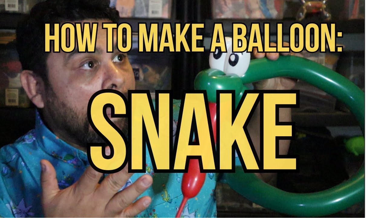 Balloon Tutorials - How to make a snake - Day 16 - YouTube