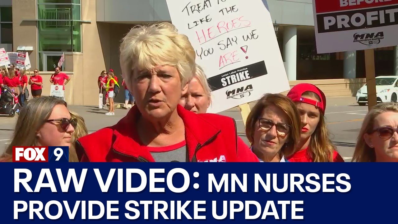 RAW: Minnesota Nurses Association provides update on strike - YouTube