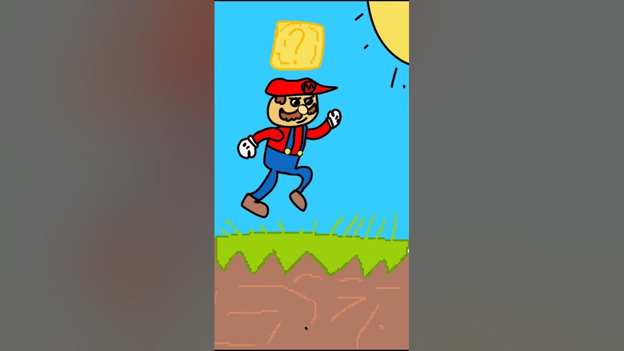 Марио прыгает 😝😡😱 - YouTube