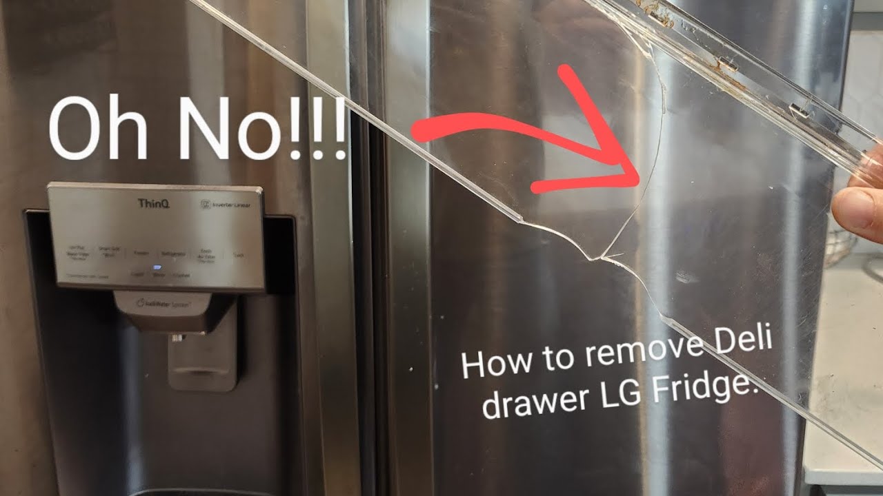 LG refrigerator replace Deli Drawer cover. - YouTube