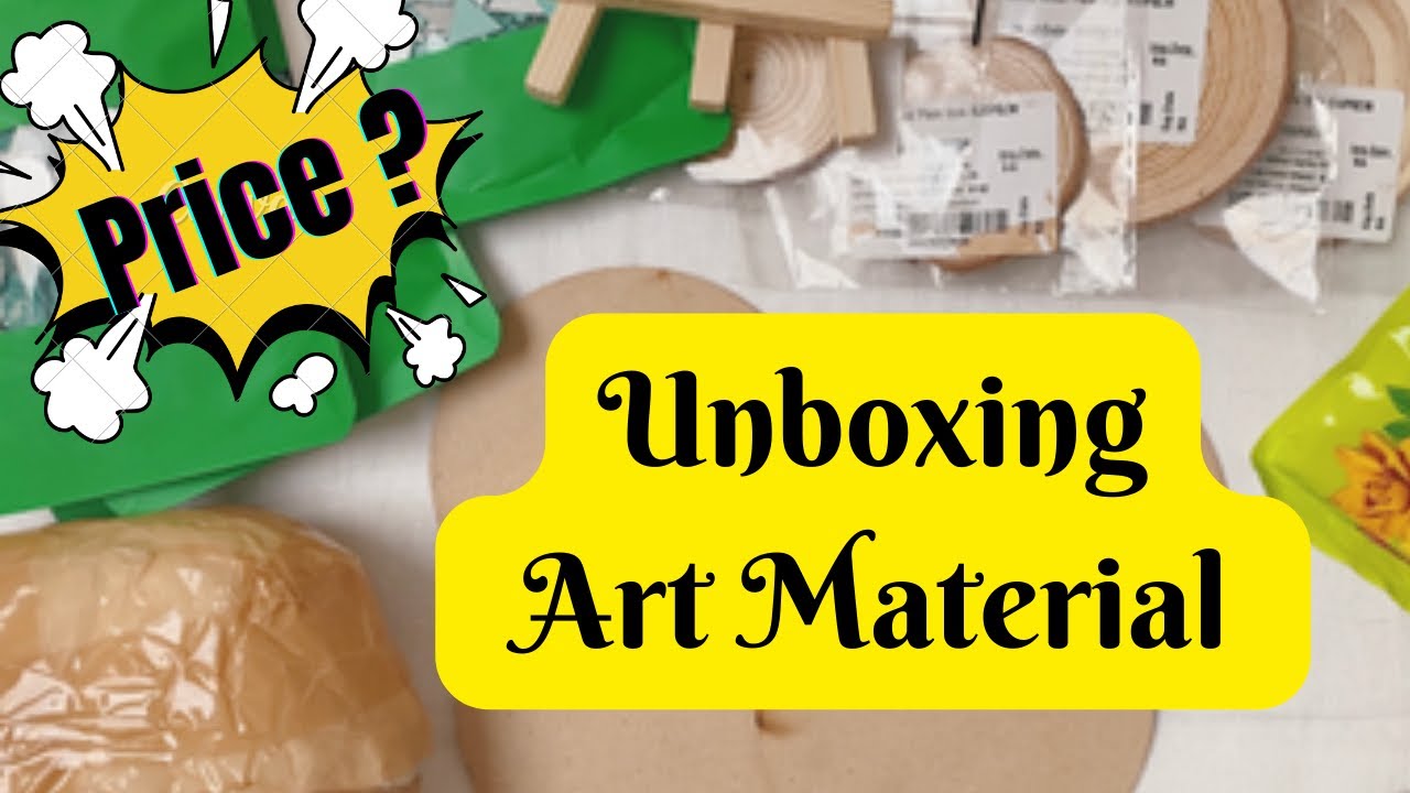 Art Material Unboxing | Art Material With Price | Unboxing Art Supplies ...