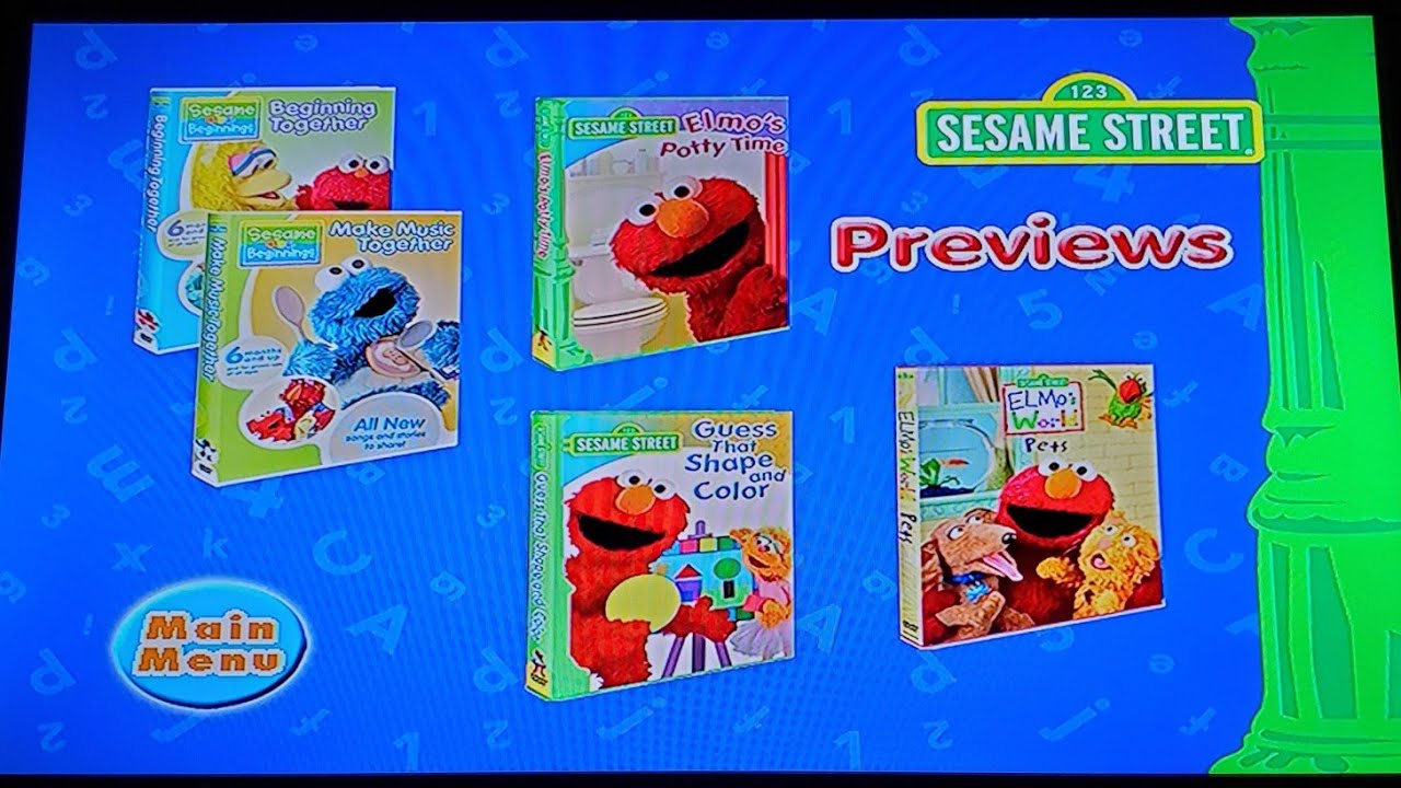 Previews From Sesame Street Furry Red Monster Parade 2006 DVD - YouTube
