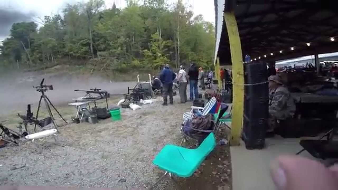 Mini Gun action from knob creek oct. 2014 on the firing line - YouTube