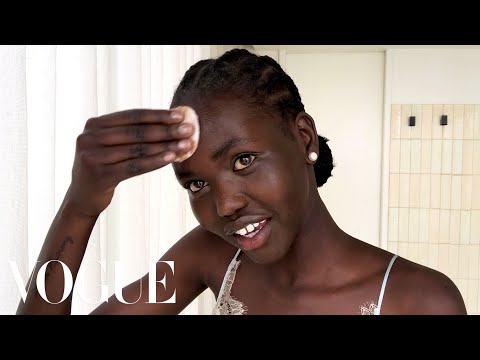 Model Adut Akech's 5-Minute Bedtime Routine for Glowing Skin | Beauty Secrets | Vogue