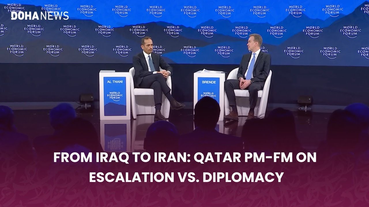FROM IRAQ TO IRAN: QATAR PM-FM ON ESCALATION VS. DIPLOMACY - YouTube