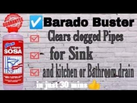 Fast solution for clogged drain |Gleam Liquid Sosa Liquid Plumber for ...