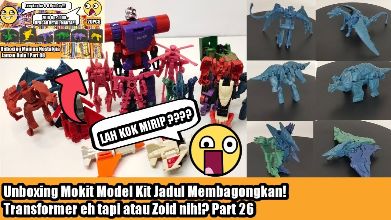 Nostalgia Mainan Jaman Dulu Mokit Model Kit Transformer atau Zoid sih ...