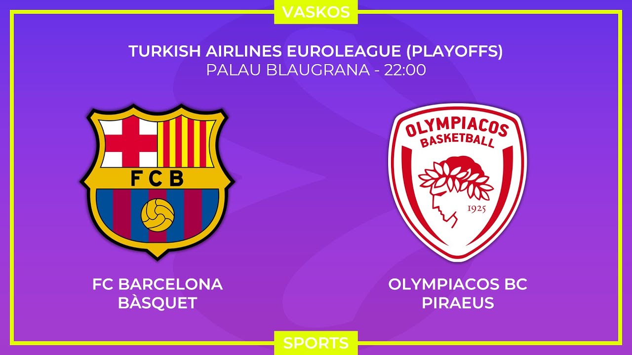 🔴 LIVE | ΜΠΑΡΤΣΕΛΟΝΑ - ΟΛΥΜΠΙΑΚΟΣ | EUROLEAGUE | GAME 2 | BARCELONA ...