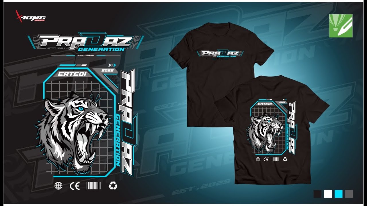 DESAIN KAOS RACING KEREN | CORELDRAW - YouTube