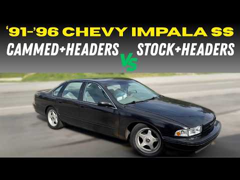 1991-1996 Chevy Impala SS 5.7L V8: Cammed w/ Headers vs Stock w/ Headers!
