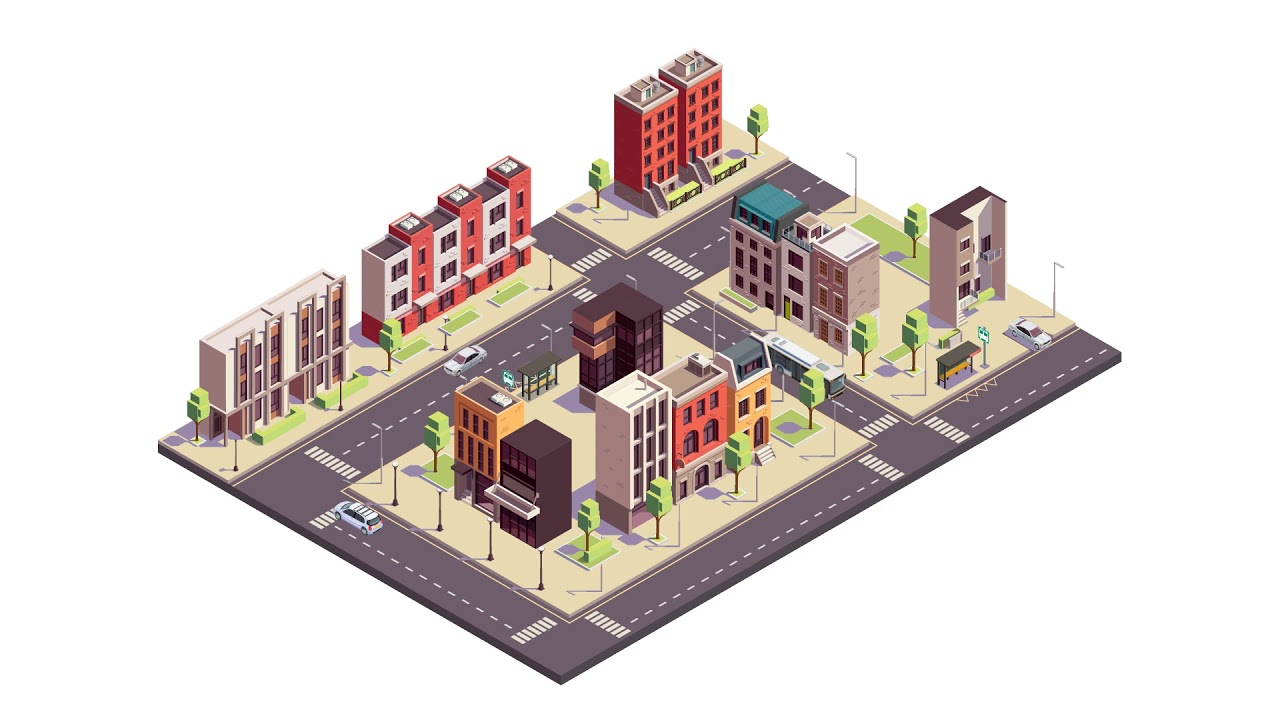 Isometric City Animation in After Effects | Motion Graphics - YouTube