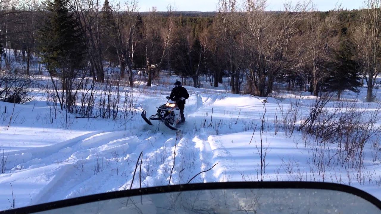 JD in the deep Northern Minnesota Snow - YouTube