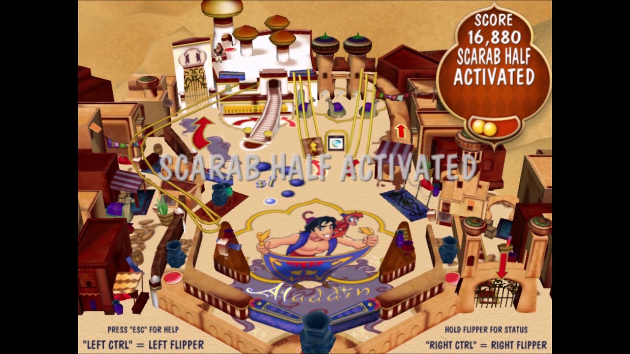 Disney's Aladdin Pinball - Part 1 (Gameplay/Walkthrough) - YouTube
