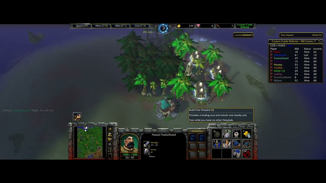 Warcraft 3 Custom Castle Defense Game 1 - YouTube