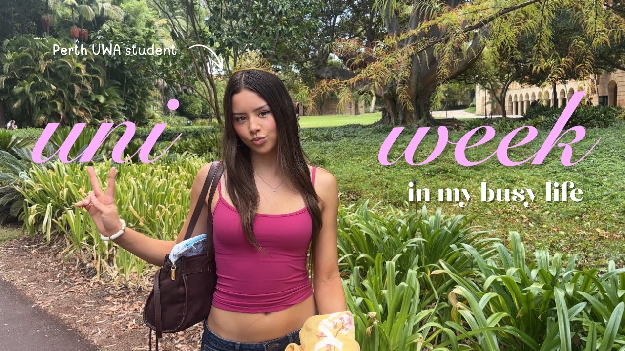 uni week in my life | studying (not), friends , modelling, perth life ...