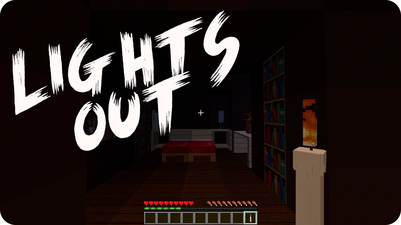 MINECRAFT CON EL TERROR - LIGHTS OUT - YouTube