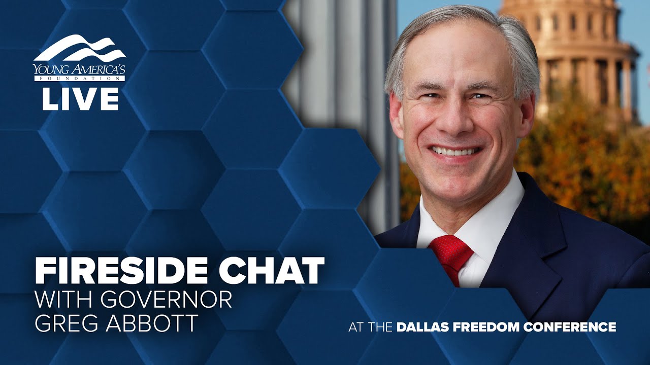 Fireside Chat | Governor Greg Abbott LIVE at the Dallas Freedom ...