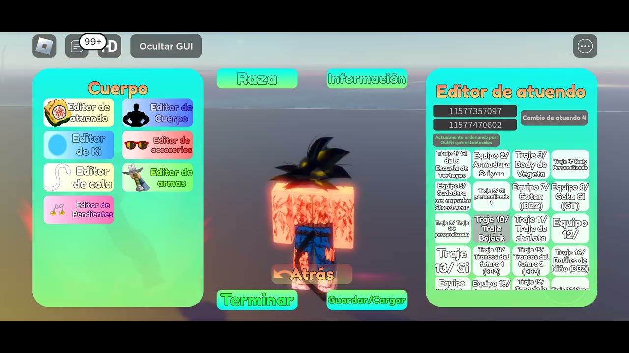 how to make oc in dragon ball azure oc saiyan 😄 - YouTube