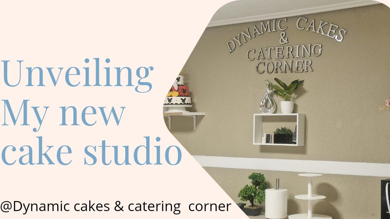 Cake studio: Unveiling my new cake studio - YouTube