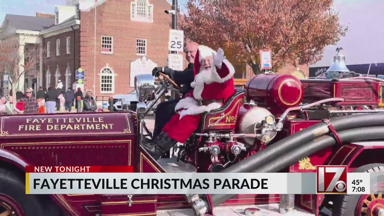Spectators turn out for Fayetteville Christmas Parade - YouTube