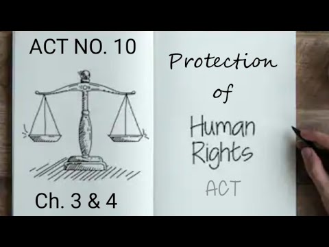 THE PROTECTION OF HUMAN RIGHTS ACT, 1993 Chapter 3 & 4 - YouTube