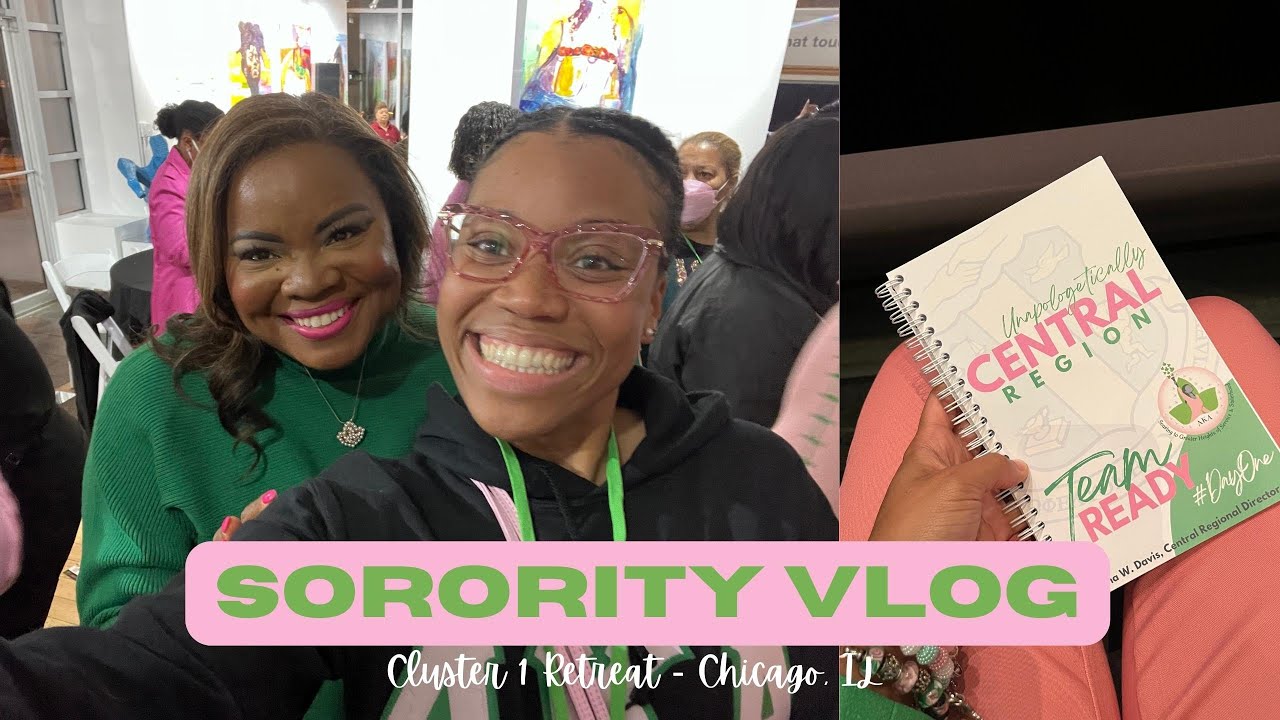 SORORITY VLOG | ALPHA KAPPA ALPHA CENTRAL CLUSTER 1 RETREAT💕💚 - YouTube