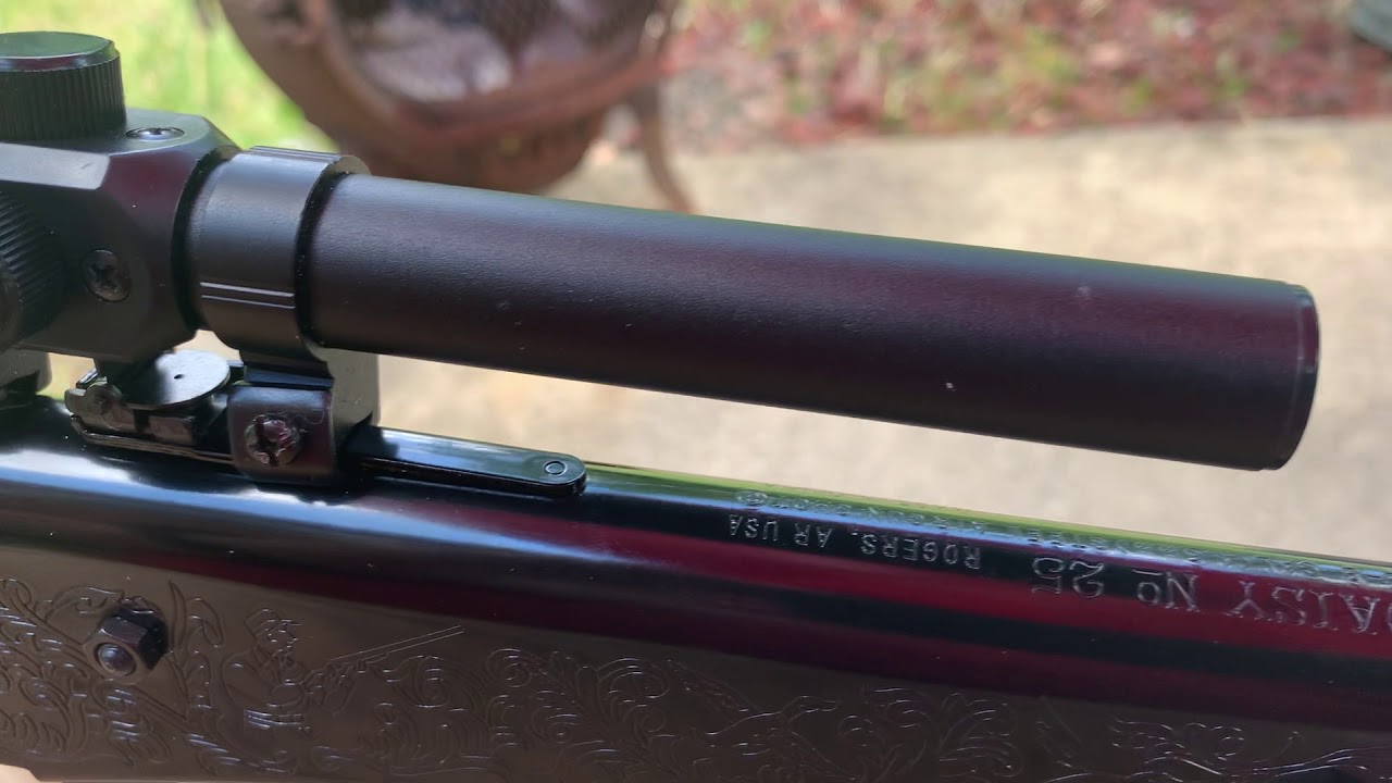 Daisy model 25 with scope - YouTube