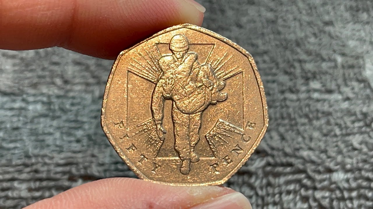 2006 United Kingdom Victoria Cross Heroic Acts 50p Coin • Values, Info ...