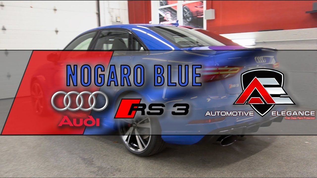 Nogaro Blue Audi RS3 - Paint Protection Film - Automotive Elegance ...