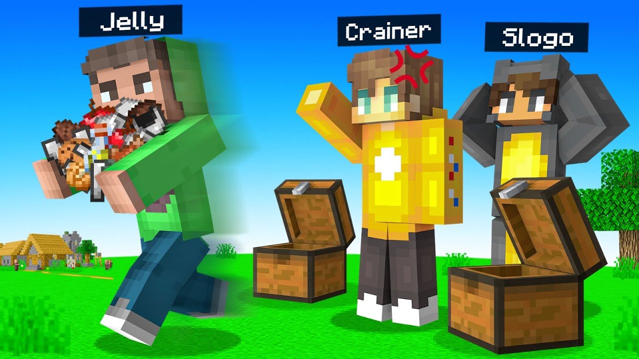Jelly TOOK All Of Our ITEMS! (Minecraft) - YouTube