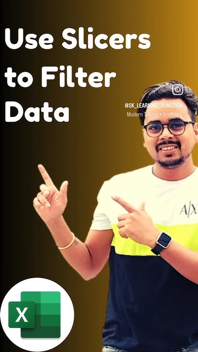 Use Slicer to Filter data ! Insert Slicer in Excel #slicer #learnexcel #shorts - YouTube