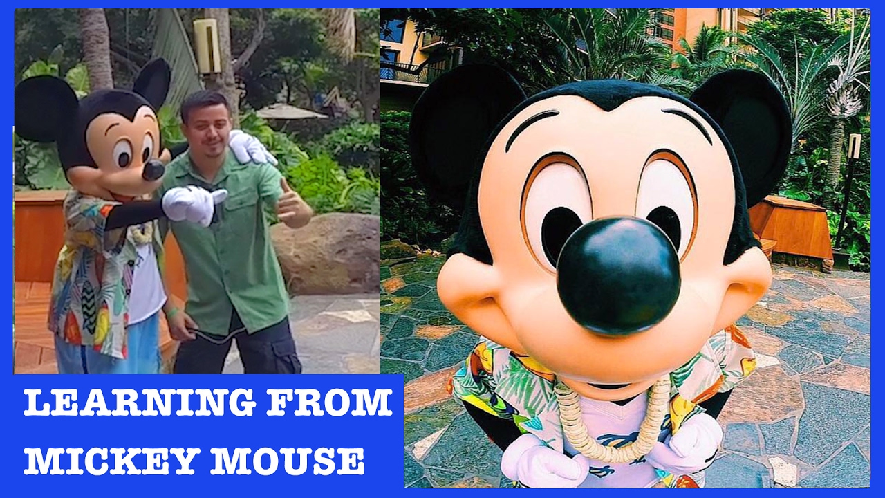 Mickey Mouse teaching me how to do the shaka at Disney's Aulani! - YouTube