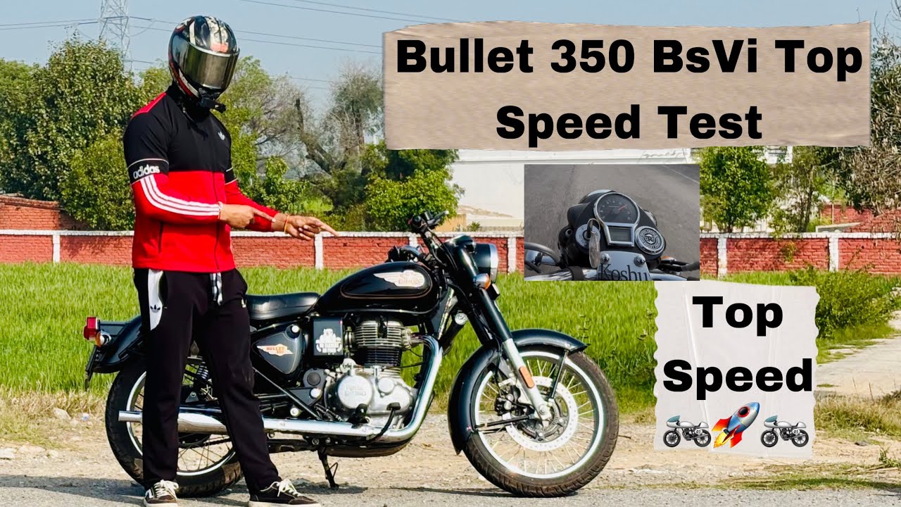 Top Speed Test Bullet 350 🚀 BsVi #automobile #speed #speedtest # ...