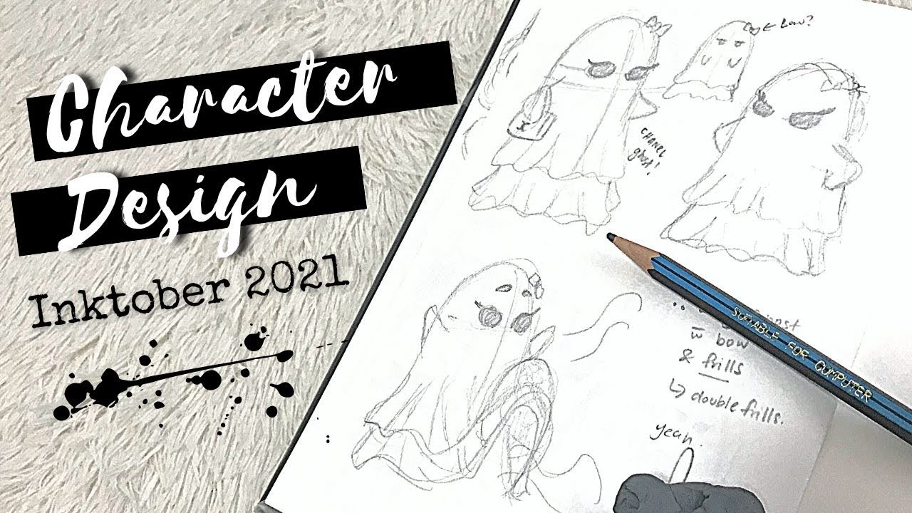Simple Character Design for Inktober 2021 - YouTube