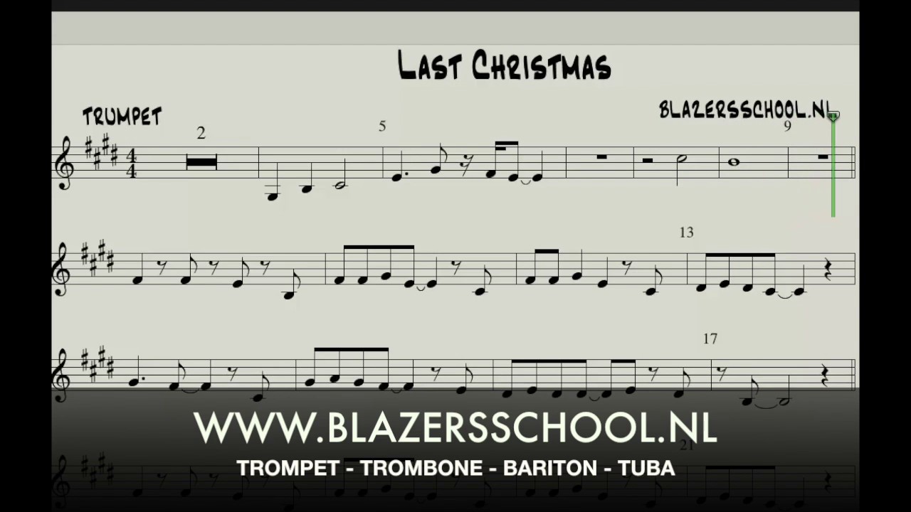 Last Christmas - Trumpet - YouTube