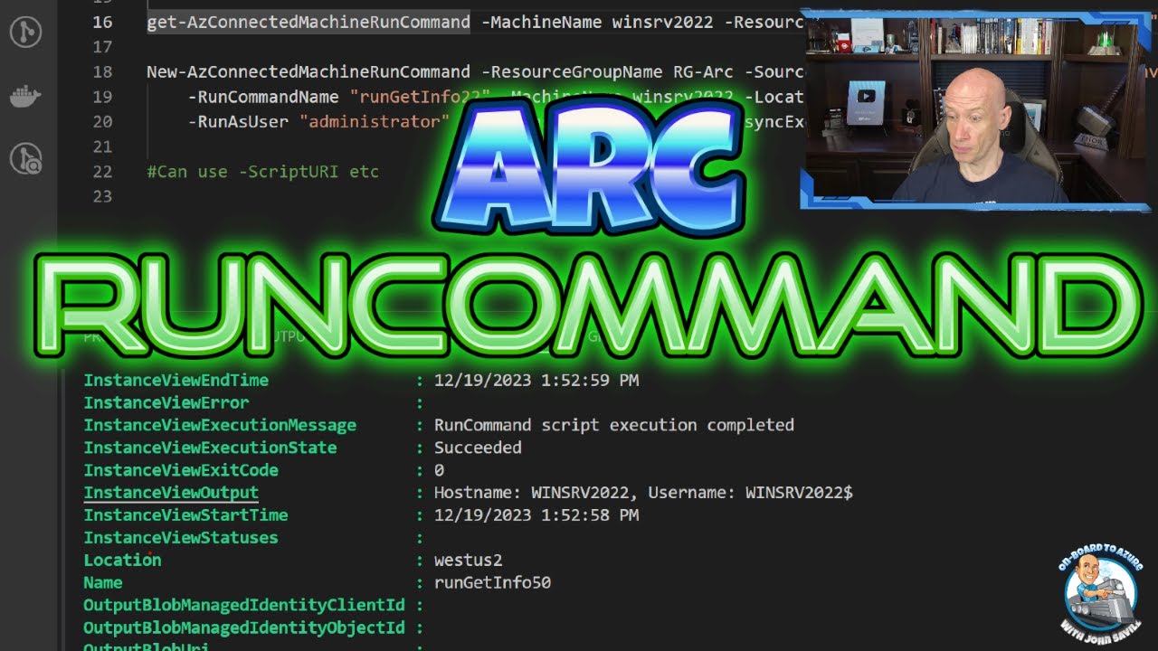 Arc-Enabled Server Run Command - YouTube