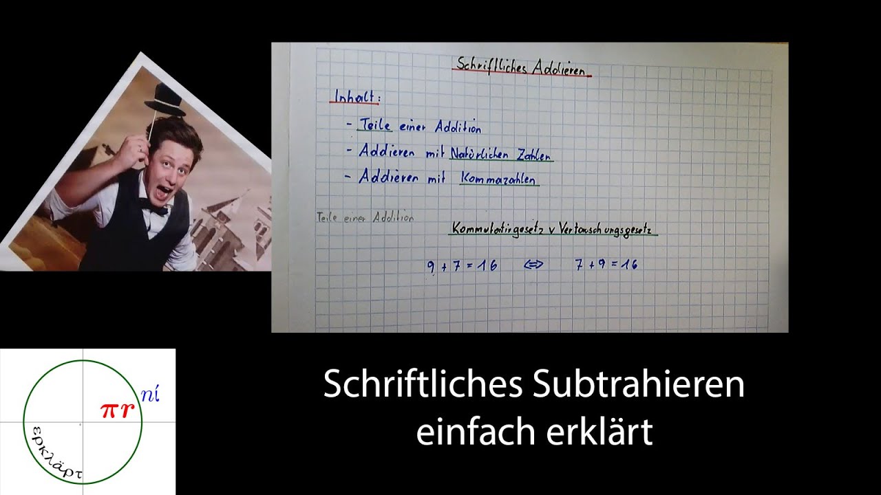Schriftliches Subtrahieren l einfach erklärt l Pirni erklärt - YouTube