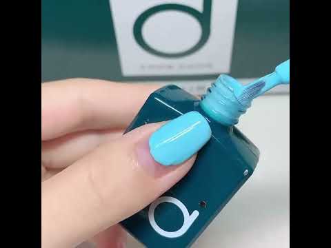 blue color gel polish