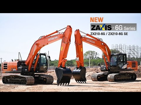 เปิดตัว รถขุด20ตัน ZX210-6G/ ZX210-6G SE - YouTube
