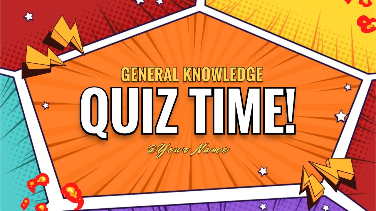 Free Comic Background General Knowledge Quiz Game Video Template ...