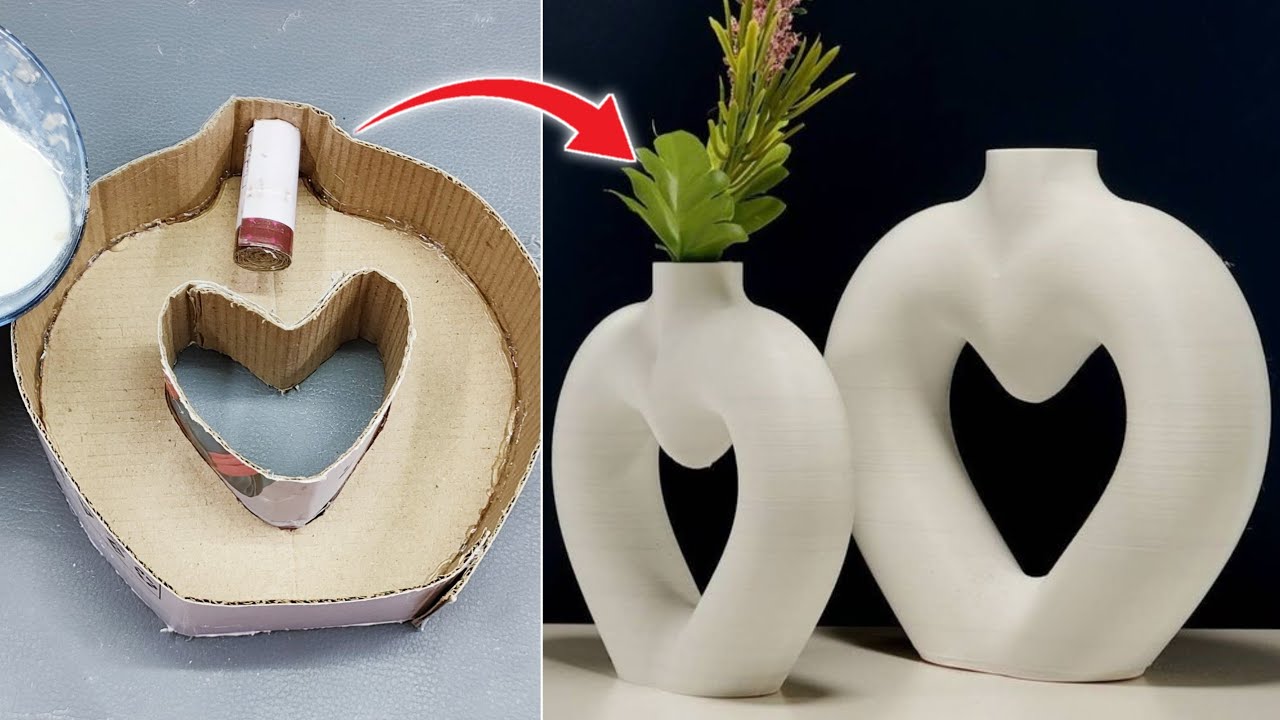 Heart Shape Showpiece Craft ideas • Home decoration items • Showpiece ...