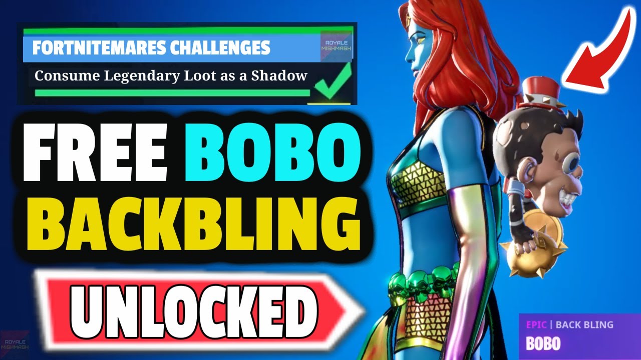 How to get BOBO BACK BLING Fortnite? Consume legendary loots as a ...