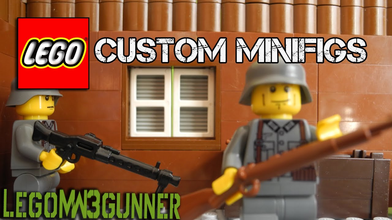 Custom Lego WWII minifigs / custom printed DayZ minifigs! - YouTube