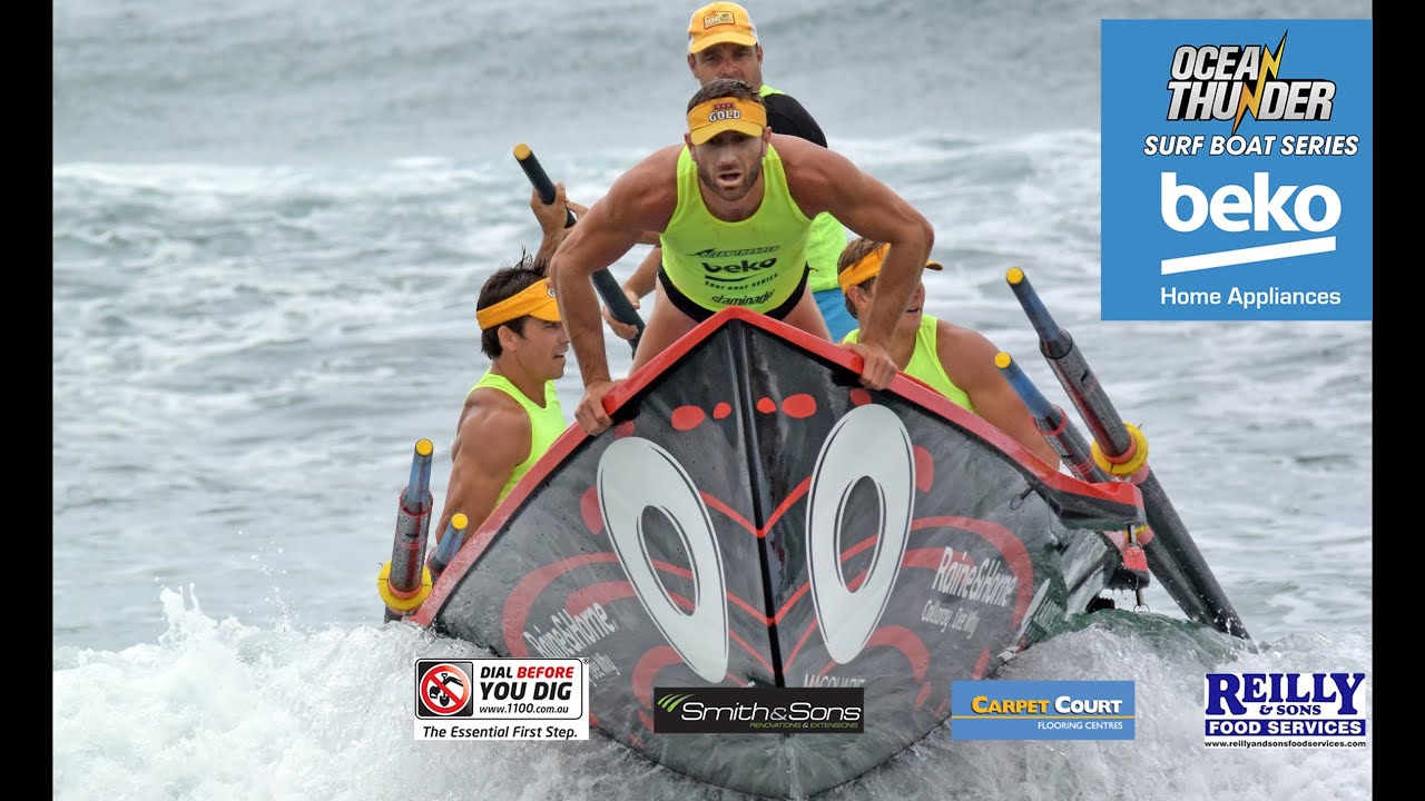 OCEAN THUNDER SURFBOAT SERIES - Round 3 - Saturday 9th JAN 2016 - YouTube